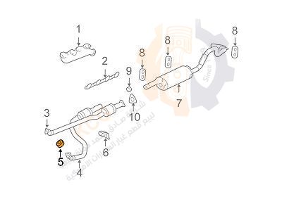 كعكة شكمان جمس م00-09 يسار :: الشكمان و العادم